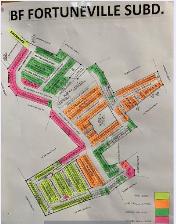 BF Fortuneville map june 2020 - Cebu Sweet Homes