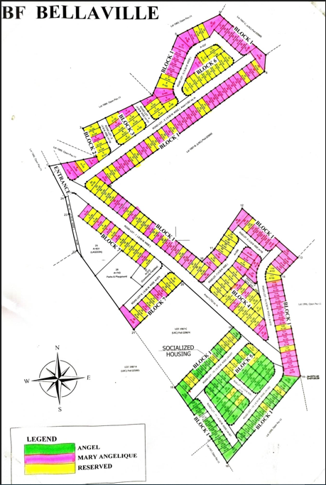 BF Bellaville map july 6, 2022 - Cebu Sweet Homes