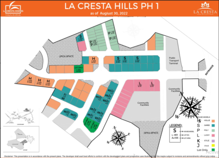 La Cresta Hills phase 1 map sept. 2022 - Cebu Sweet Homes